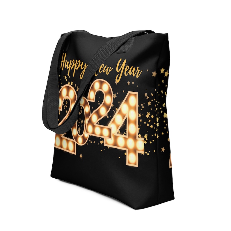 Happy New Year 2024 Tote Bag New Years Gift Bag Holiday - Etsy