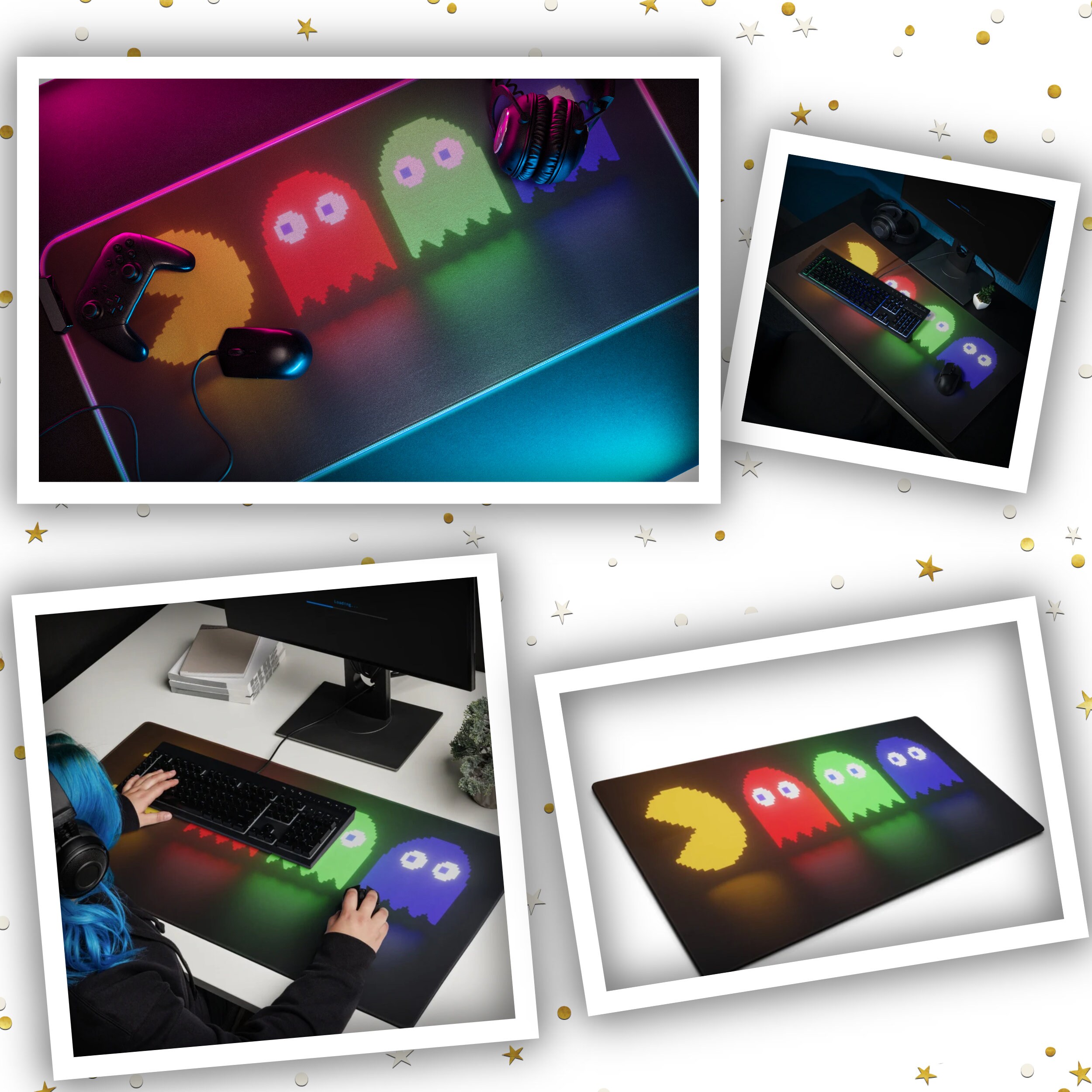 Gaming Mouse Pad Pacman - Etsy
