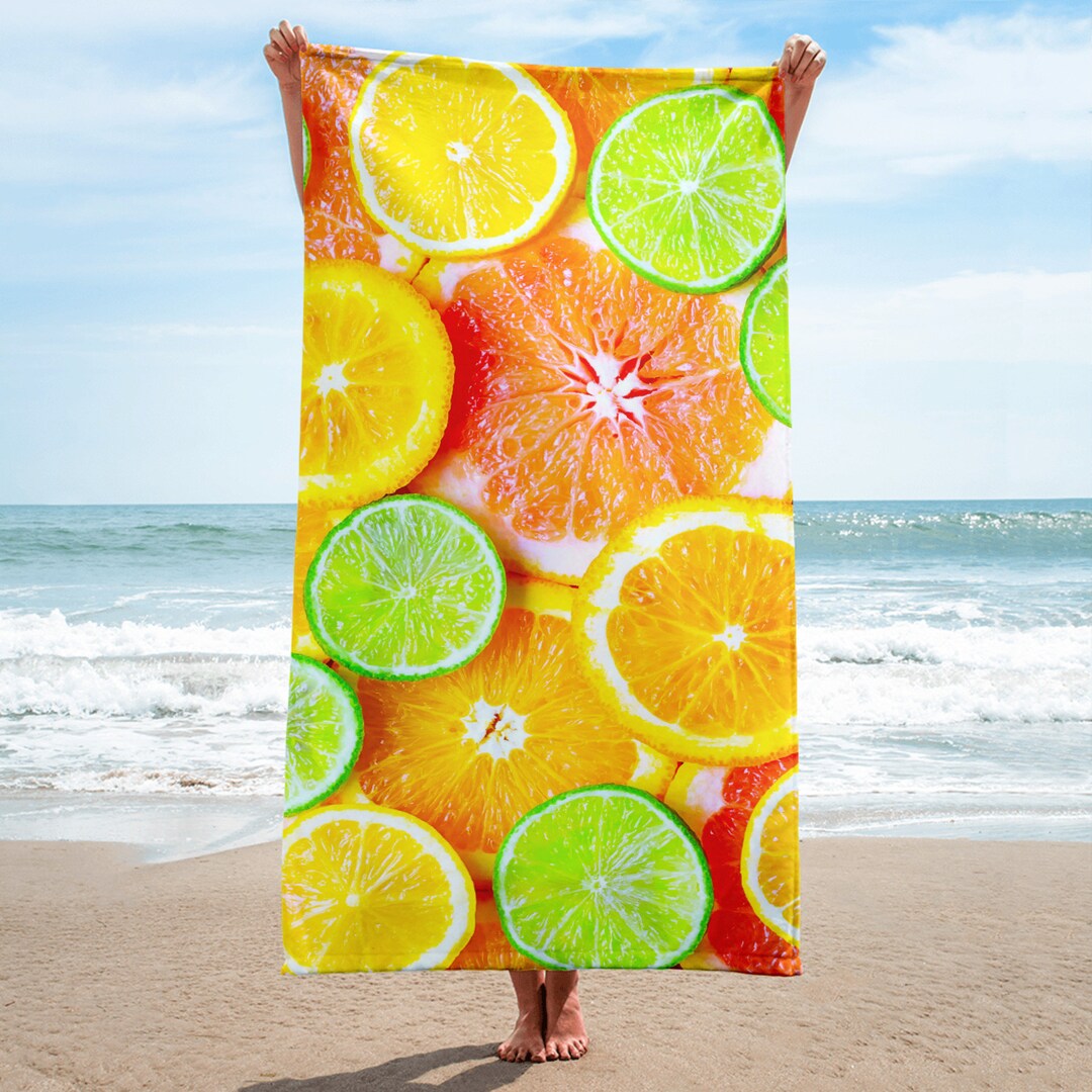 Citrus Fruit Towel | Pool Towel | Beach Décor | Bath Towel | Beach ...