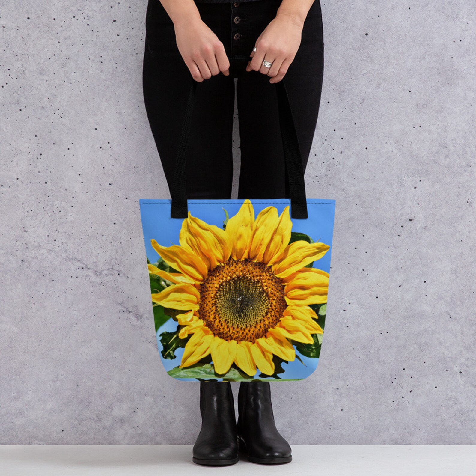 Sunflower Tote Bag - Etsy