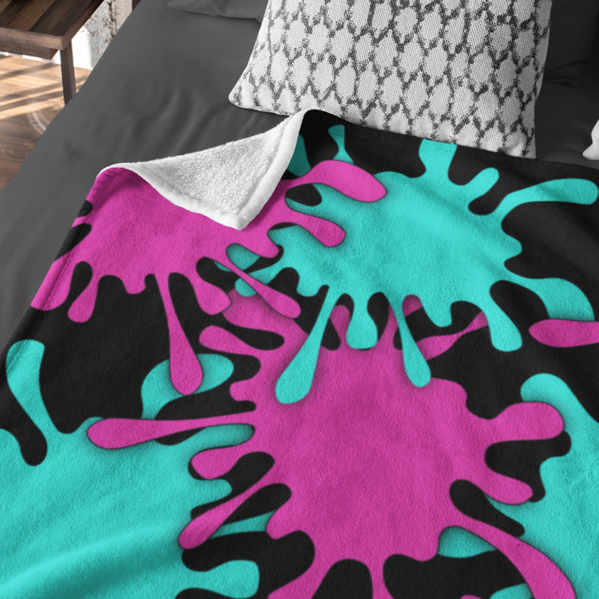 Paint Splatters Throw Blanket - Etsy