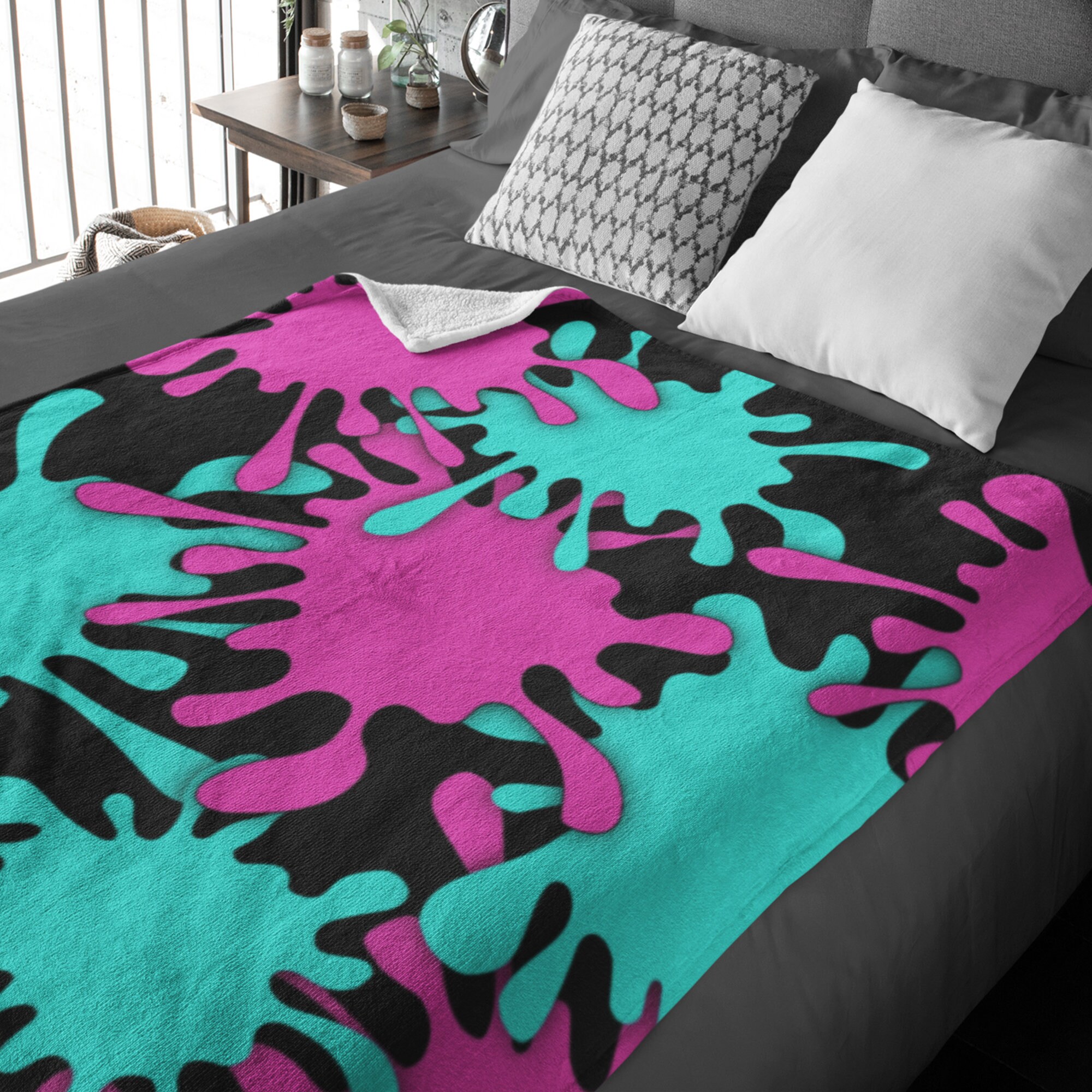 Paint Splatters Throw Blanket - Etsy