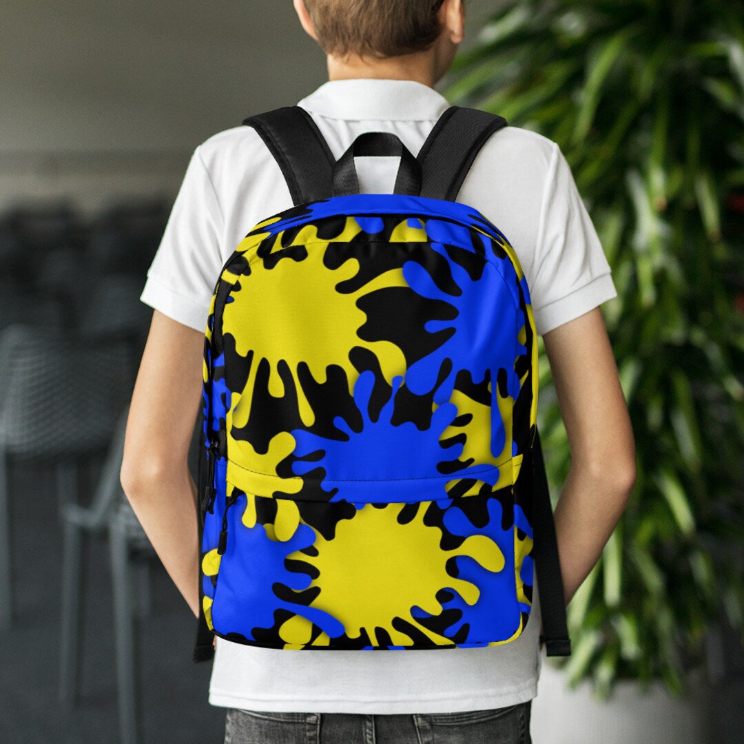 Paint Splatters Backpack | Paint Splatters Bookbag - Etsy