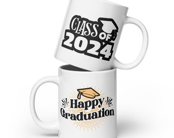 Custom Class of 2024 Ceramic Coffee Mug Graduation Gift for Student ...