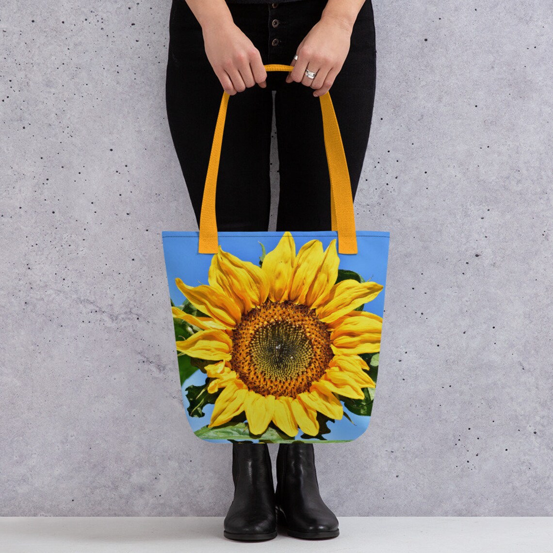 Sunflower Tote Bag - Etsy