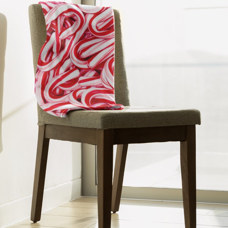 Candy Cane Throw Blanket Decorative Throw Blanket - Etsy