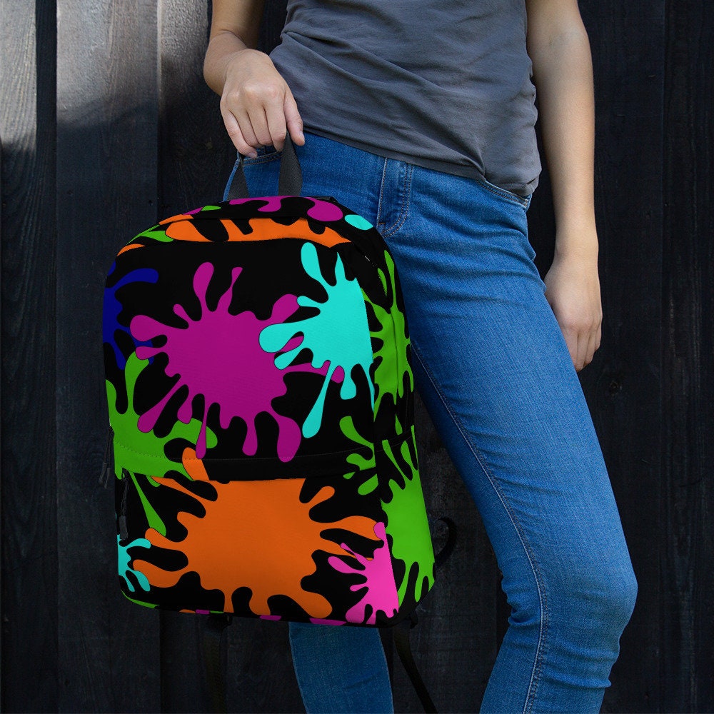 Paint Splatters School Backpack Kids Backpack for School - Etsy