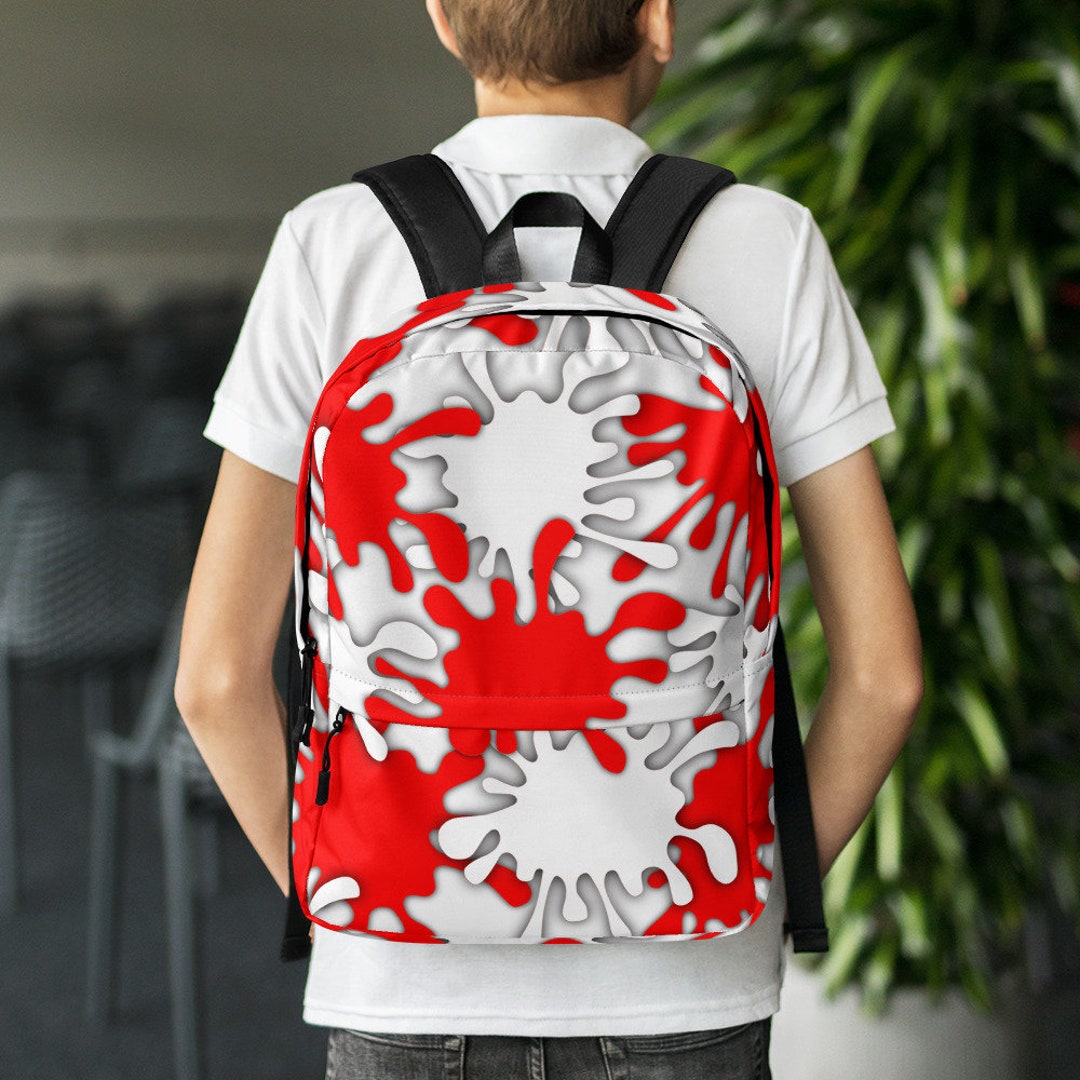 Paint Splatters Backpack Paint Splatters Bookbag - Etsy