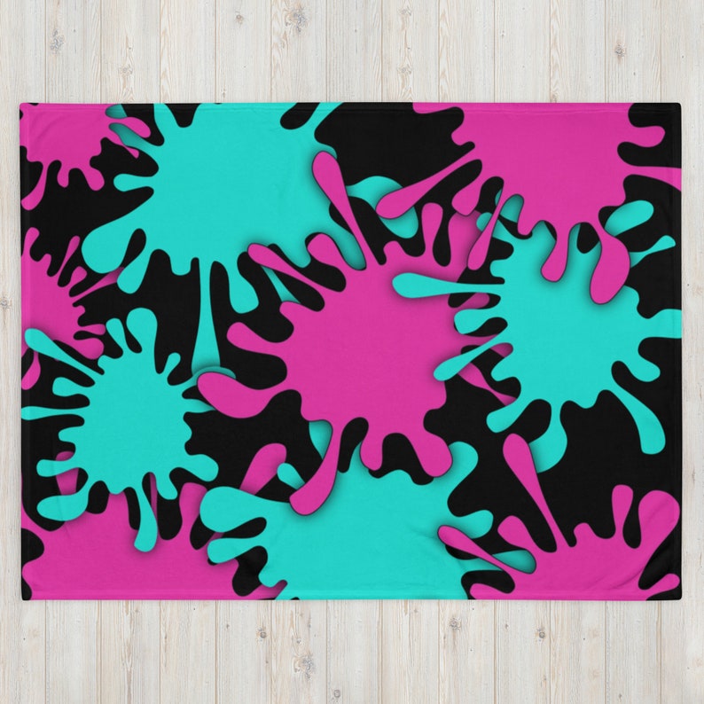 Paint Splatters Throw Blanket - Etsy