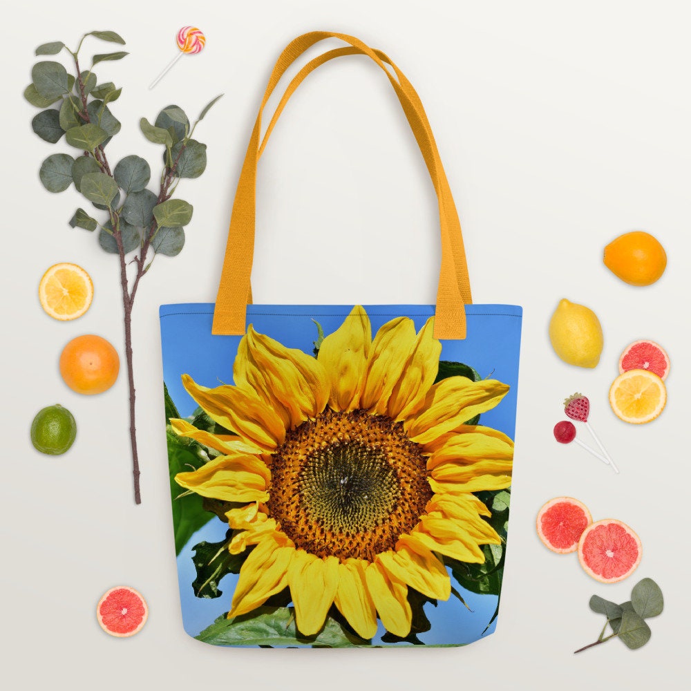 Sunflower Tote Bag - Etsy