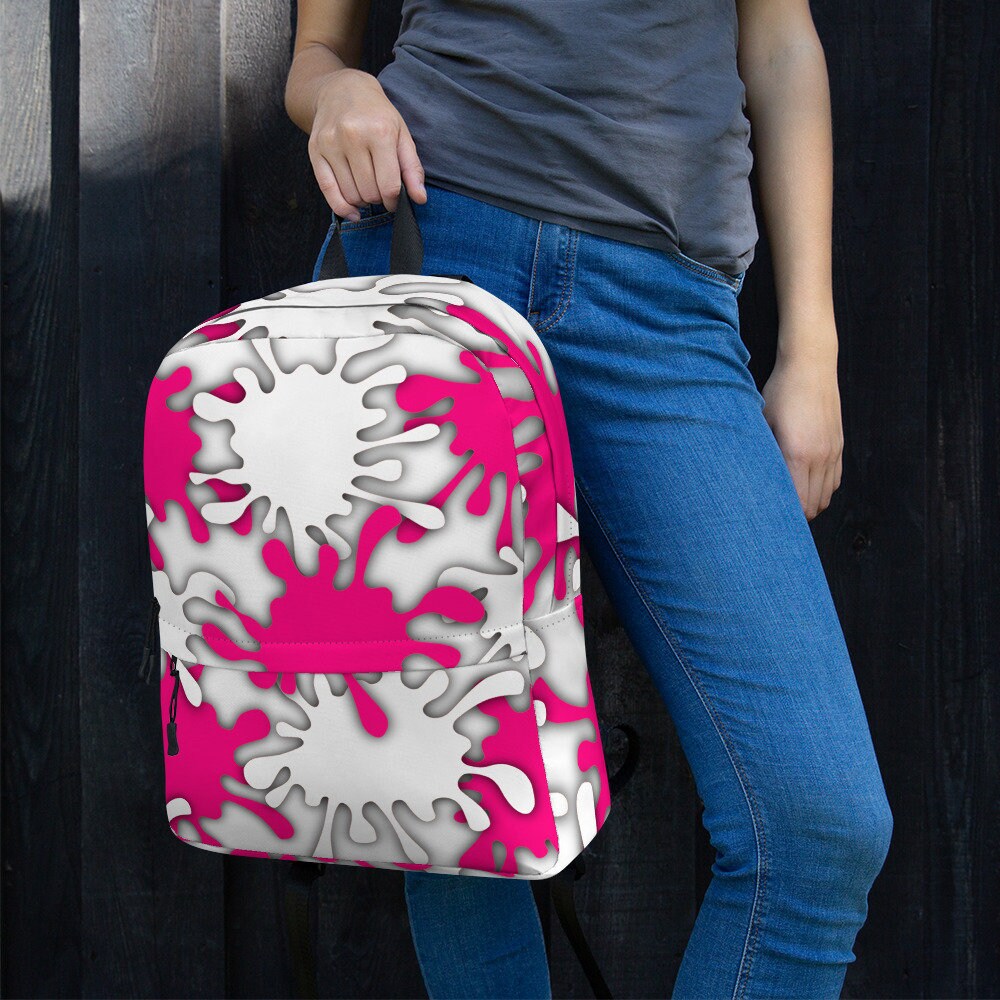 Paint Splatters Backpack Paint Splatters Bookbag - Etsy