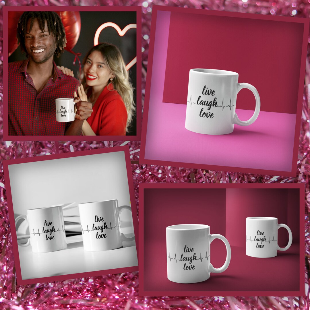 Live Laugh Love Coffee Mug My Heart Beats for You Coffee Mug Morning ...