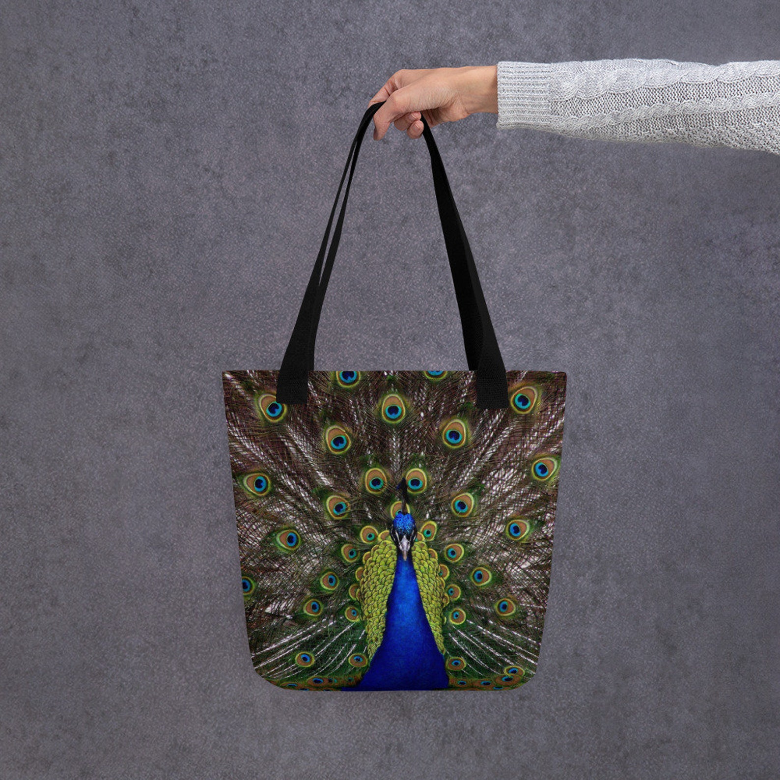 Peacock Tote Bag - Etsy