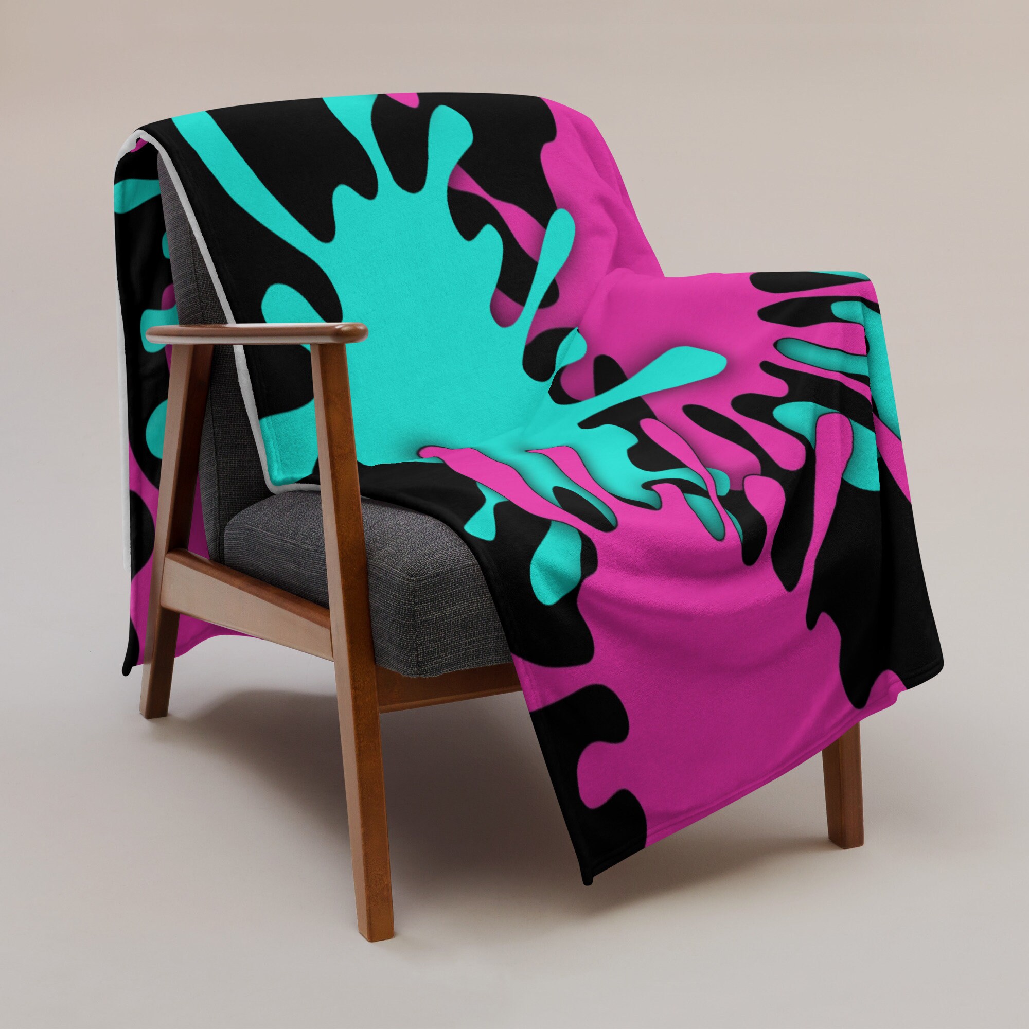 Paint Splatters Throw Blanket - Etsy