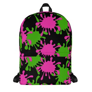 Paint Splatters Bookbag | Paint Splatters Backpack - Etsy