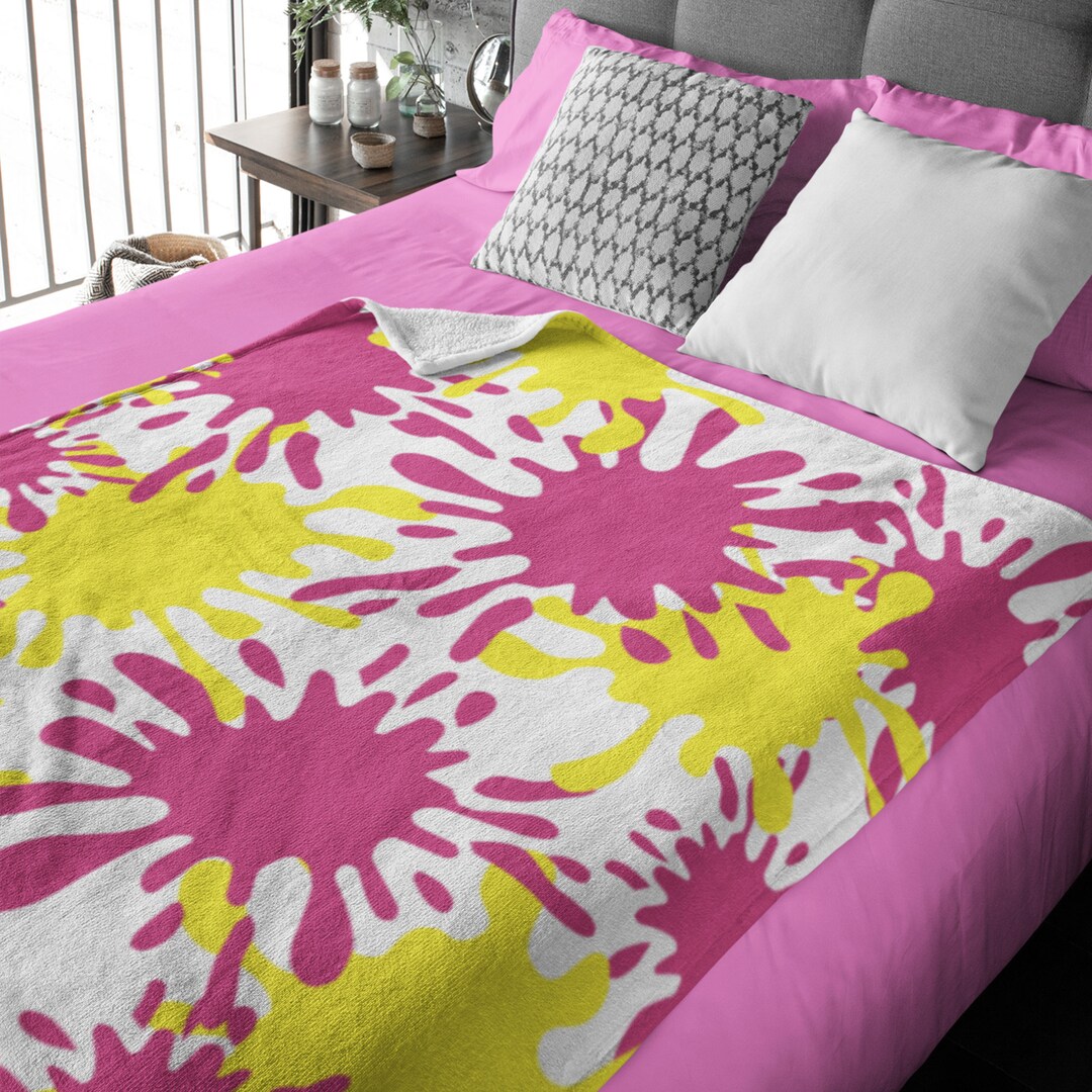 Paint Splatters Throw Blanket - Etsy