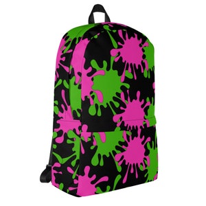Paint Splatters Bookbag | Paint Splatters Backpack - Etsy