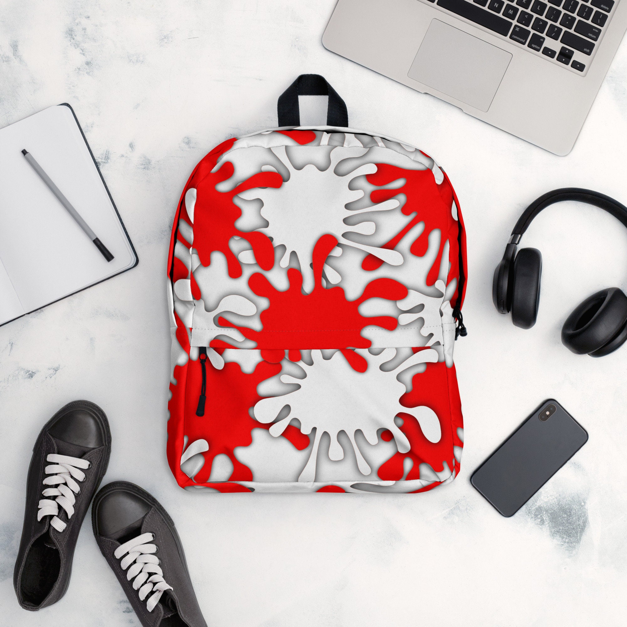 Paint Splatters Backpack Paint Splatters Bookbag - Etsy