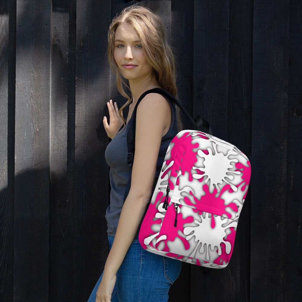 Paint Splatters Backpack Paint Splatters Bookbag - Etsy