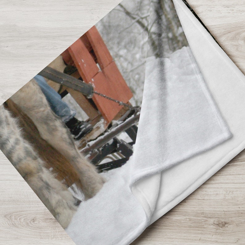 Sleigh Ride Throw Blanket - Etsy