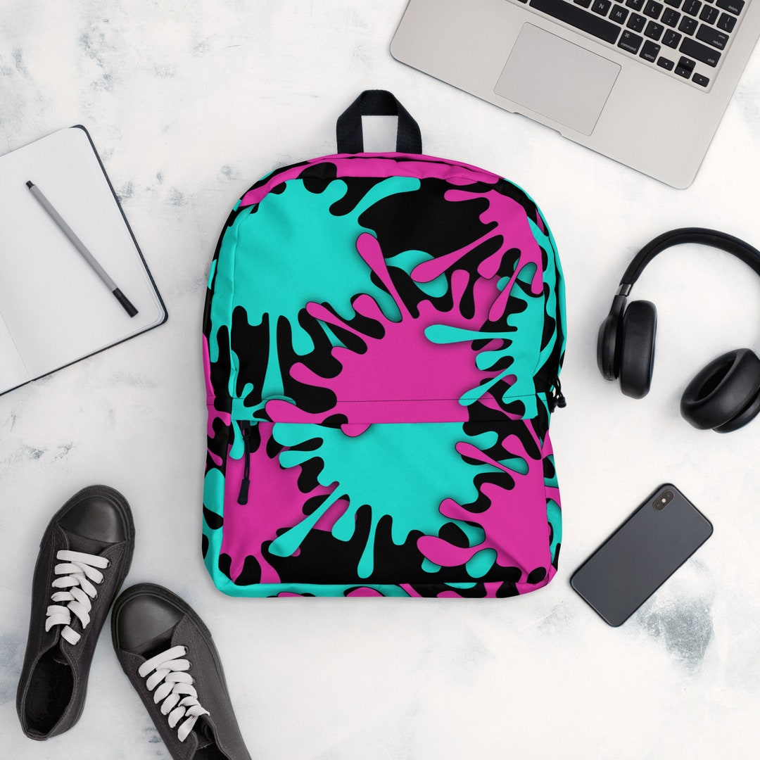 Neon Splatter Backpack | Paint Splatters Backpack | Paint Splatters ...