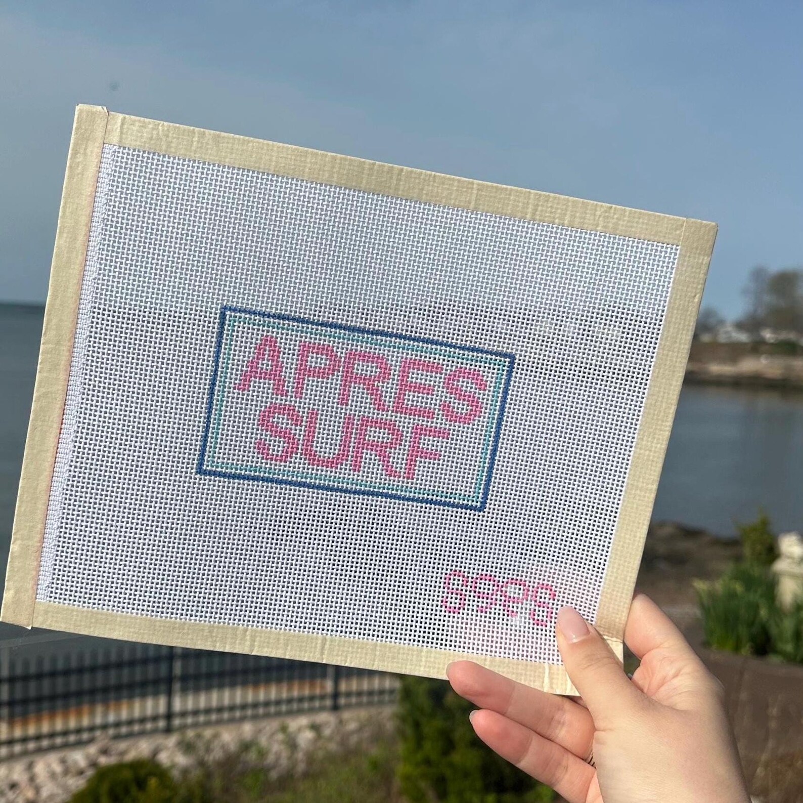 Apres Surf Needlepoint Canvas - Etsy