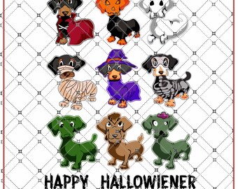 Dachshund Halloween Png - Etsy