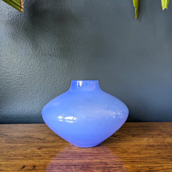Blue Glass Vase - Etsy