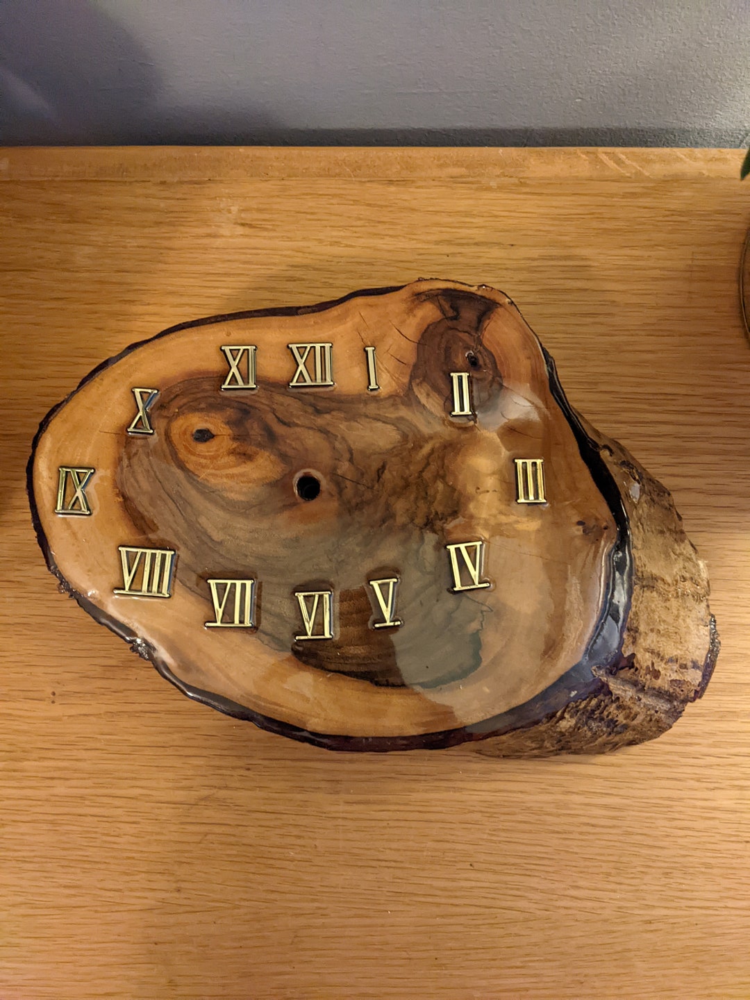 Vintage Live Edge/burlwood Clock Face (needs Clock Kit) - Etsy