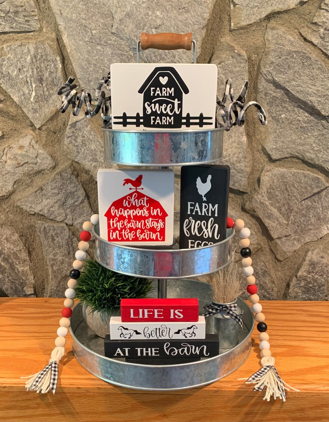 Barn/farm Tiered Tray Decor Bundle - Etsy