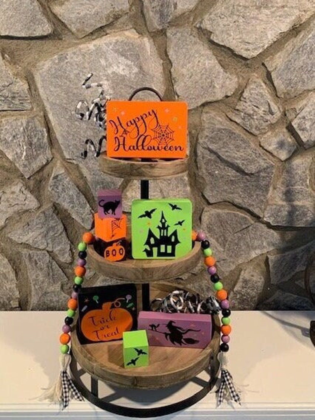 Spooky Halloween Tiered Tray Decor Bundle - Etsy