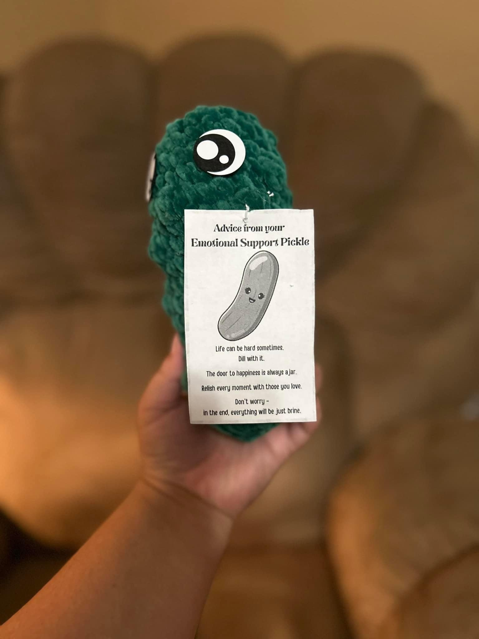 Emotional Support Pickles - Etsy