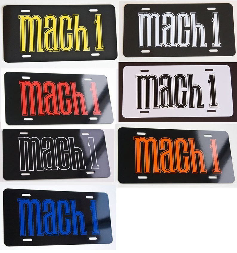 Mach 1 Mustang License Plate - Etsy