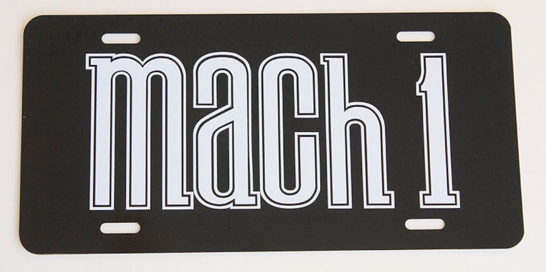 Mach 1 Mustang License Plate - Etsy