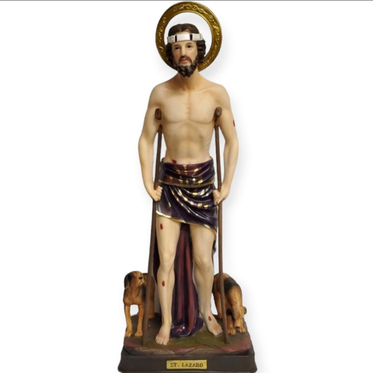 24 Inch Statue Statue Saint Lazarus Santo Lazaro Jesus Catholic - Etsy
