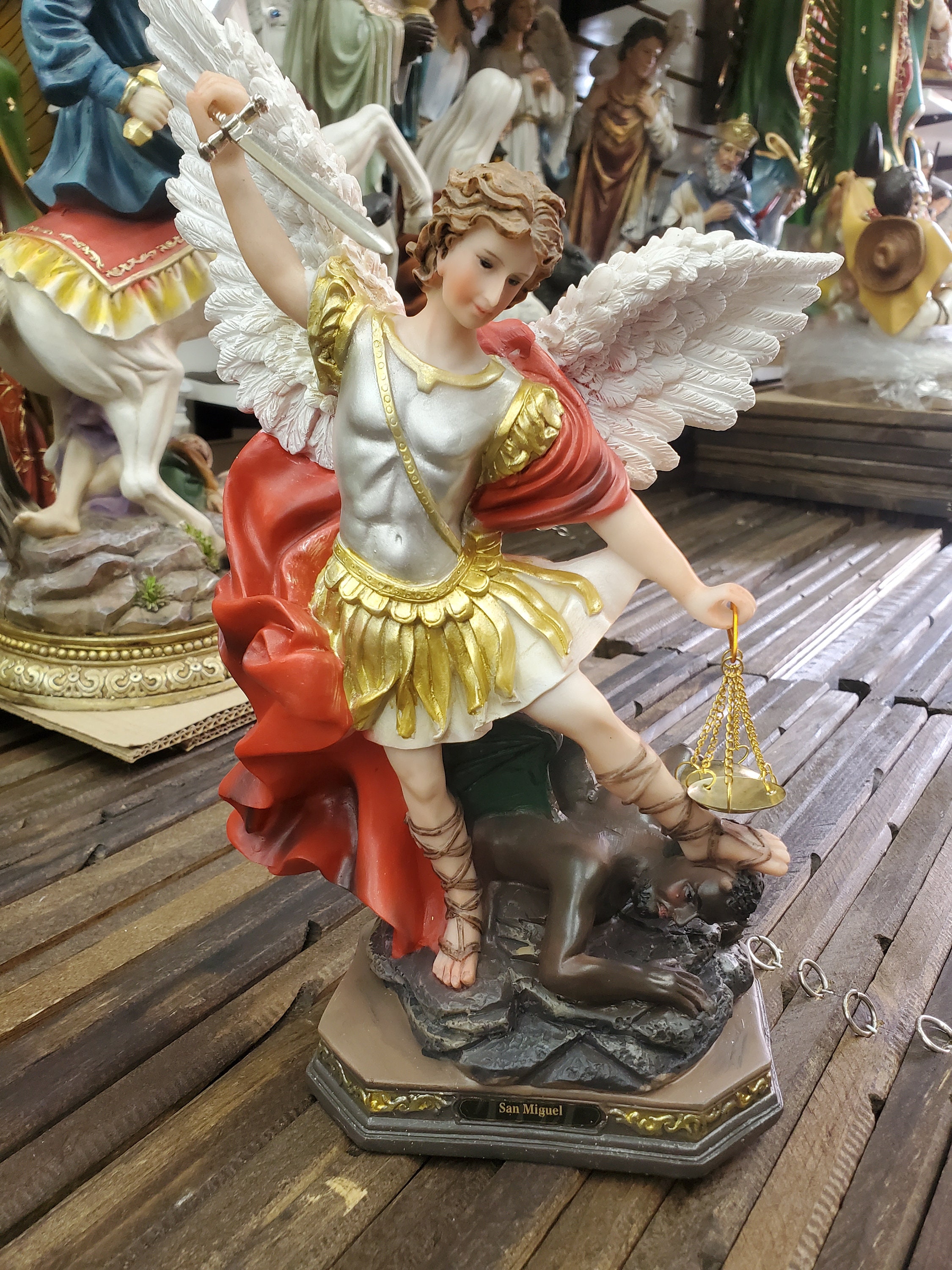 San Miguel Arcangel 13 Statue 25316-13 Saint Michael - Etsy