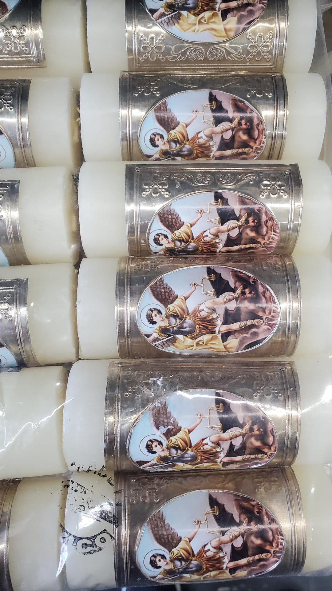 12 Pk Cirio Pascual Regular 3" Inch Tall Easter Paschal Candles Beeswax ...
