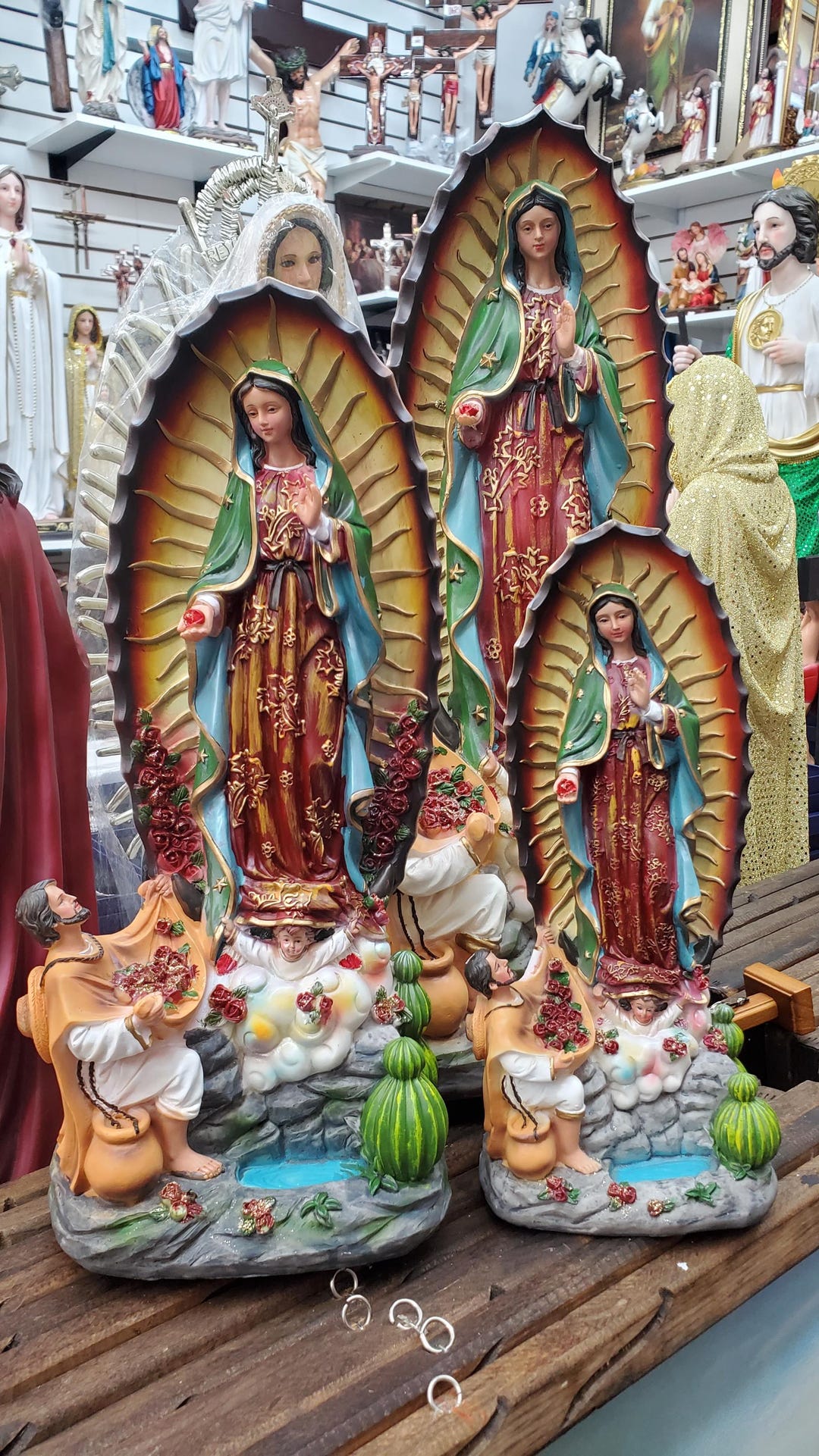 Virgen De Guadalupe and Diego Statue Our Lady of Guadalupe Catholic ...