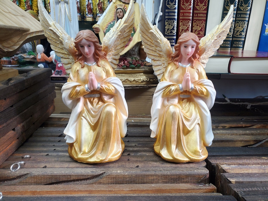 Angel Custodio Statue High Quality Guardian ANGEL SET OF 2 Catholic ...