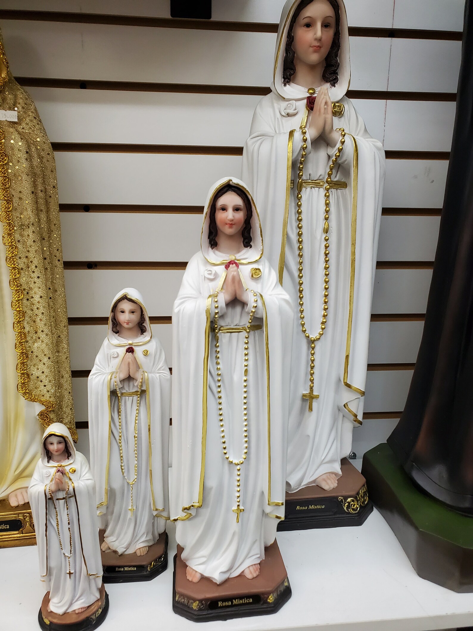 Rosa Mistica White and Gold Statue No.25044 Mystical Rose Figurine - Etsy