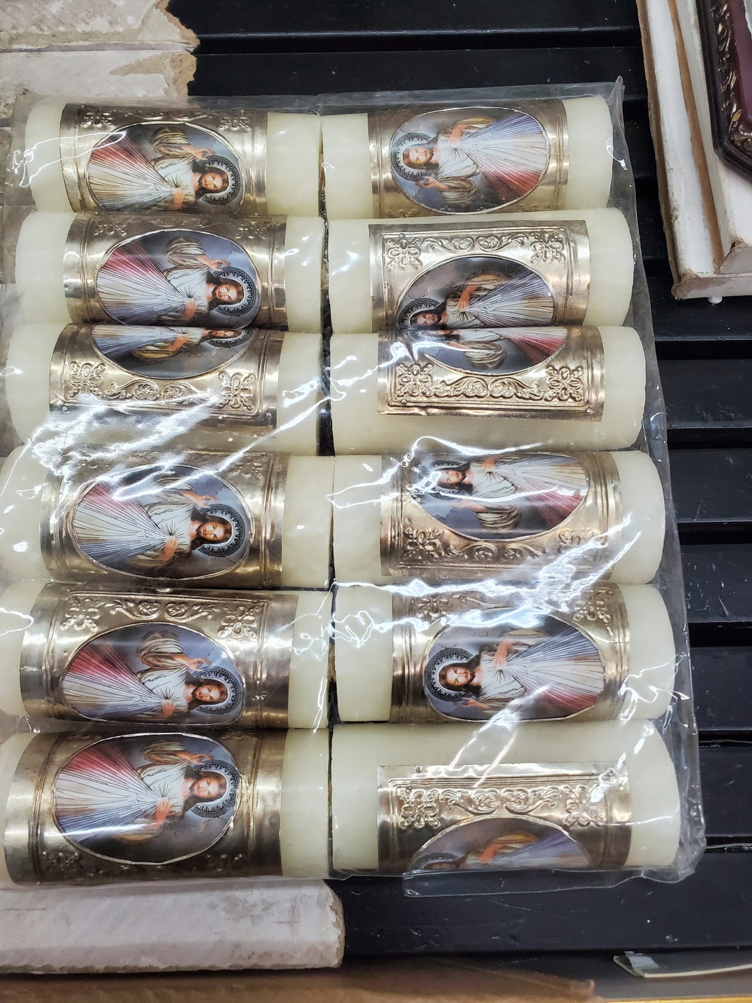 12 Pk Cirio Pascual Regular 3" Inch Tall Easter Paschal Candles Beeswax ...