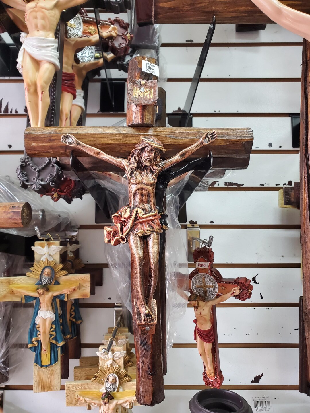 14.5" Wall Cross Jesus Christ Copper Crucifix Crucifijo Cristo - Etsy