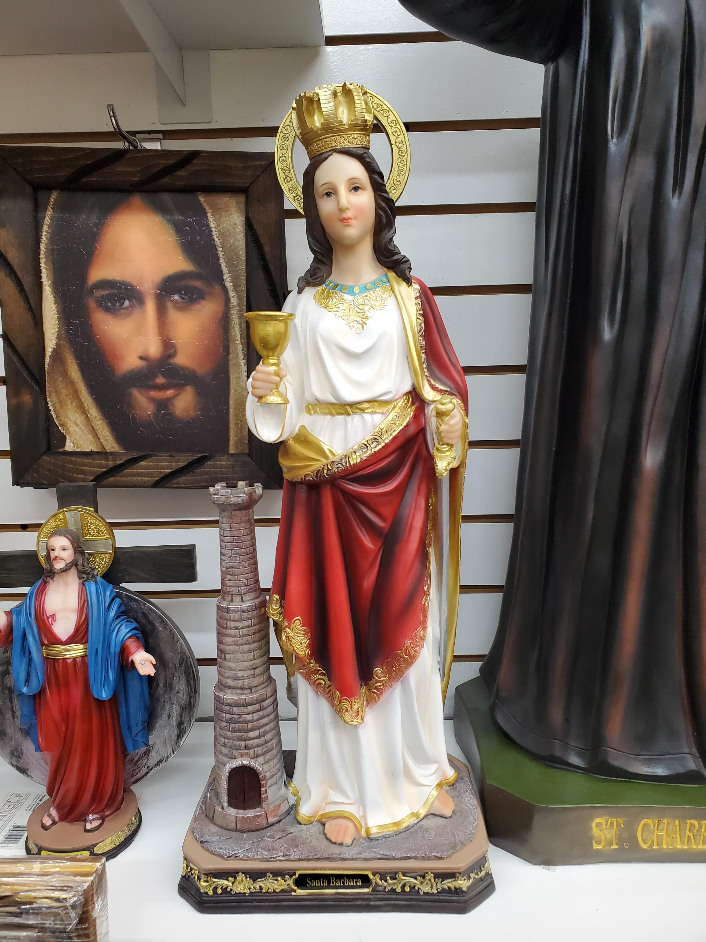 24 Inch Saint Barbara Statue Santa Barbara Santo - Etsy
