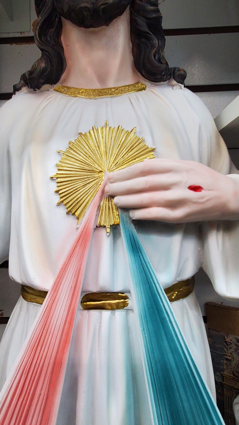 36 Inch 3 Feet STATUE Divina Misericordia Divine Mercy Jesus Christ ...