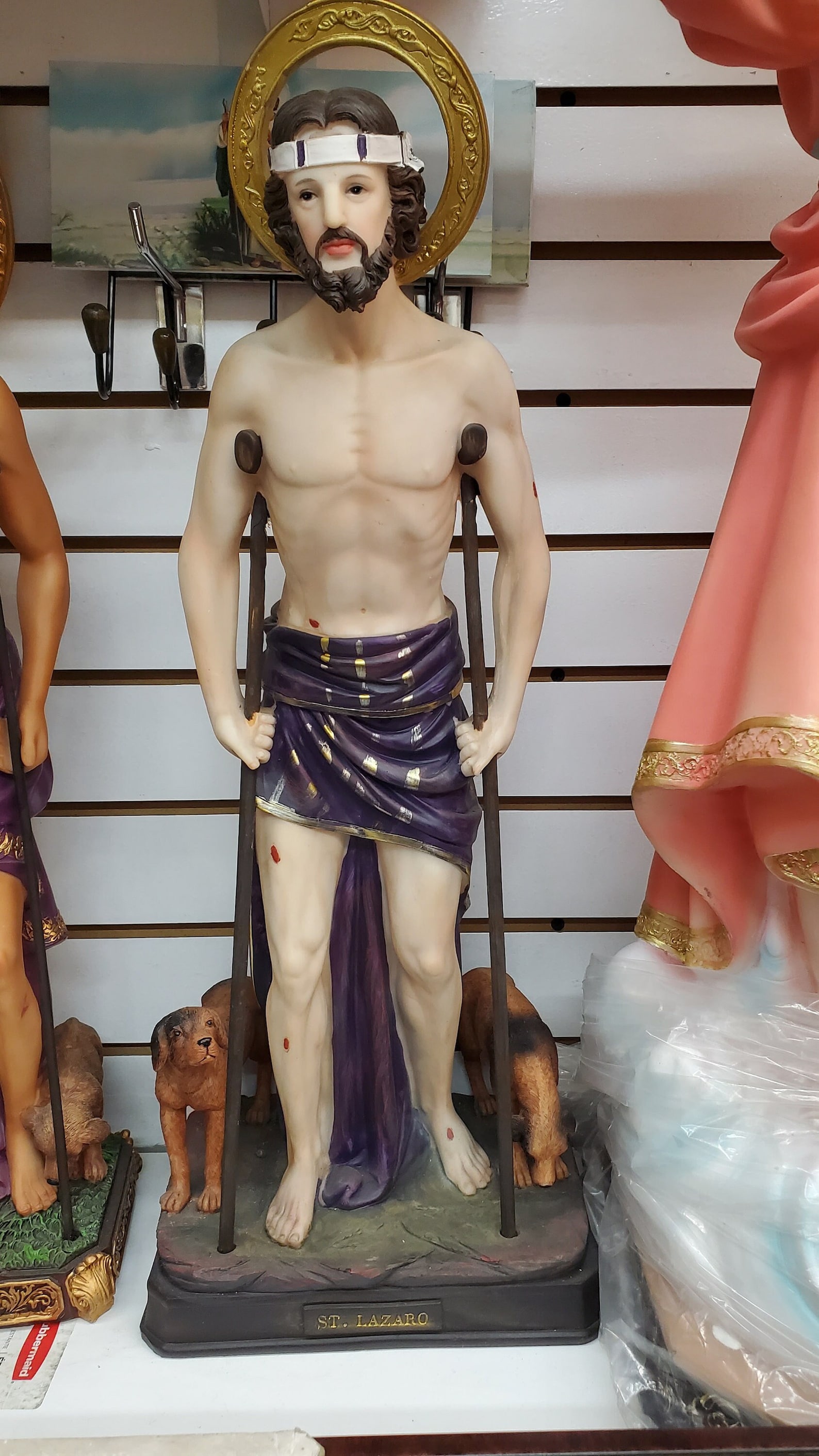 24 Inch Statue Statue Saint Lazarus Santo Lazaro Jesus Catholic - Etsy