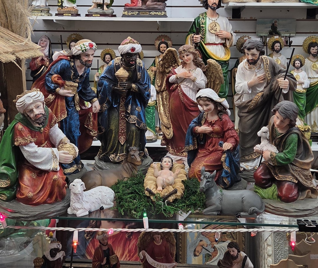 12 Inch Nativity Set Christmas Nativity Scene 12 Piece Nacimiento SET ...