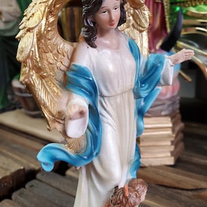 Guardian Angel Statue Angel De La Guarda Catholic Kids Angel - Etsy