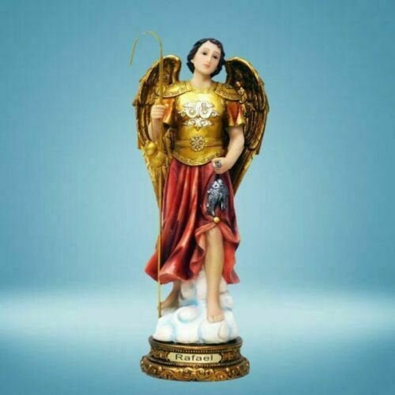 San Rafael Arcangel Statue No.20052 Religious 12 Inch Statue - Etsy