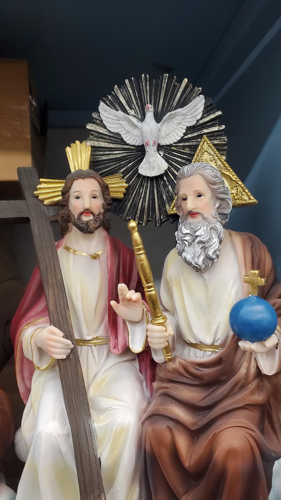 SANTISIMA TRINIDAD Statue Holy Trinity Statue Catholic Jesus Holy ...