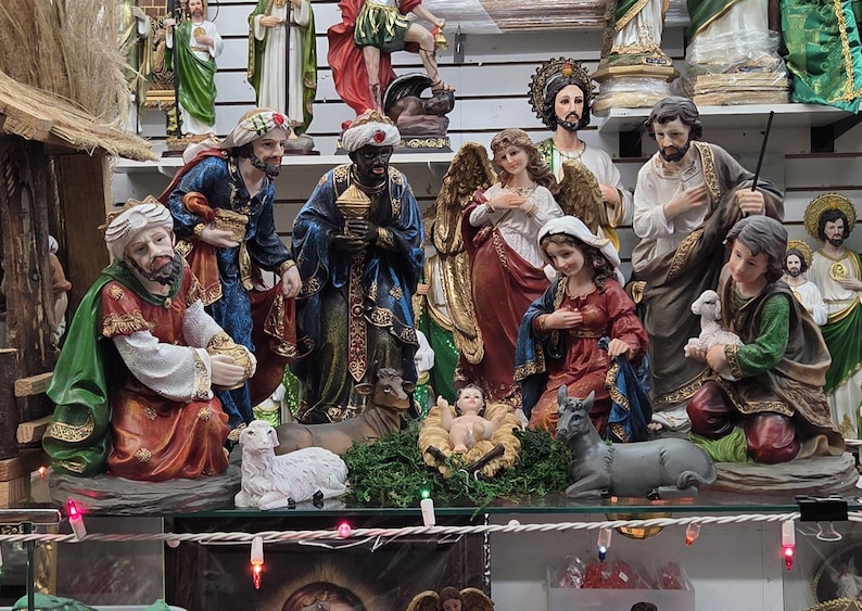 12 Inch Nativity Set Christmas Nativity Scene 12 Piece Nacimiento SET ...